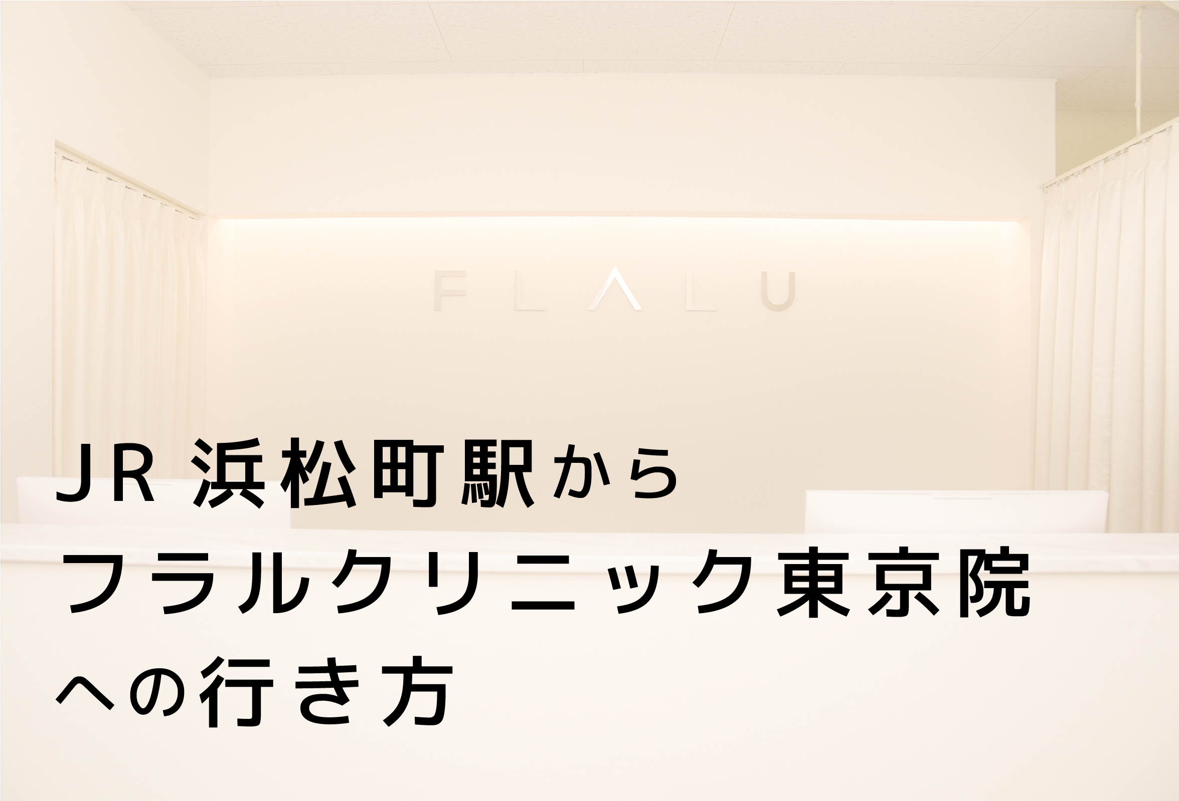 JR浜松町駅からFLALUクリニック東京浜松町院への行き方 - 東京・大阪の美容皮膚科ならFLALU（フラルクリニック）